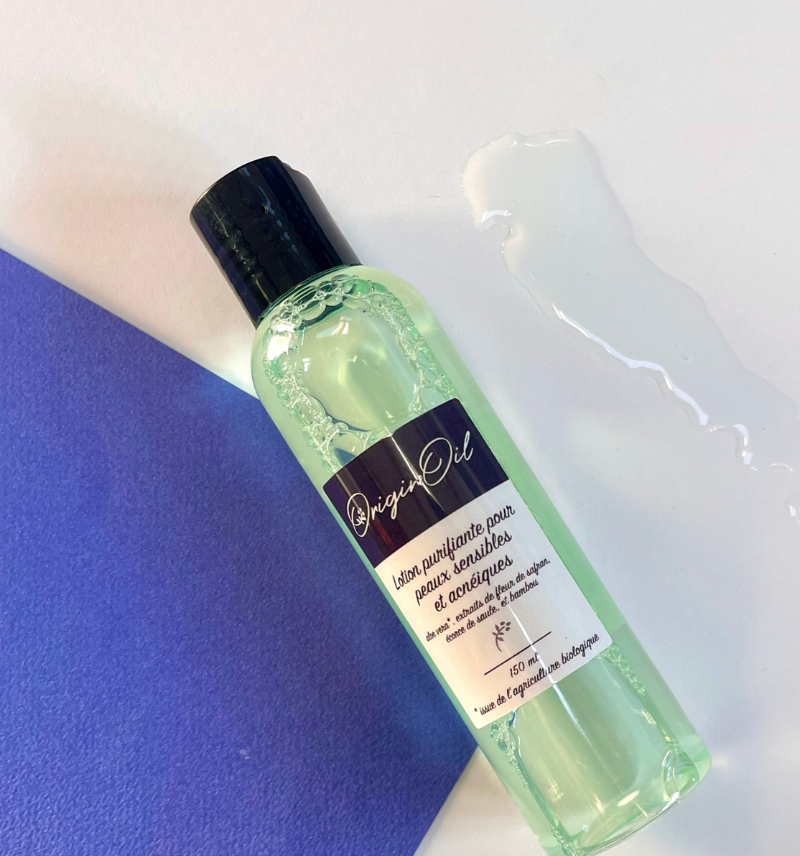 Lotion purifiante naturelle pour peaux acnéiques - OriginOil